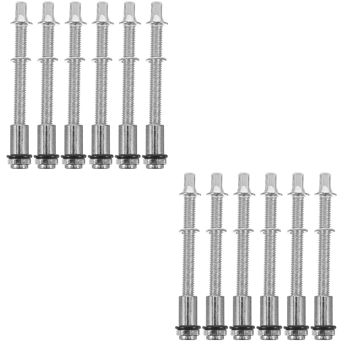 HOMEMAXS 12 pcs Drum Set Hardware Drum Screw Tension Rods Percussion ...