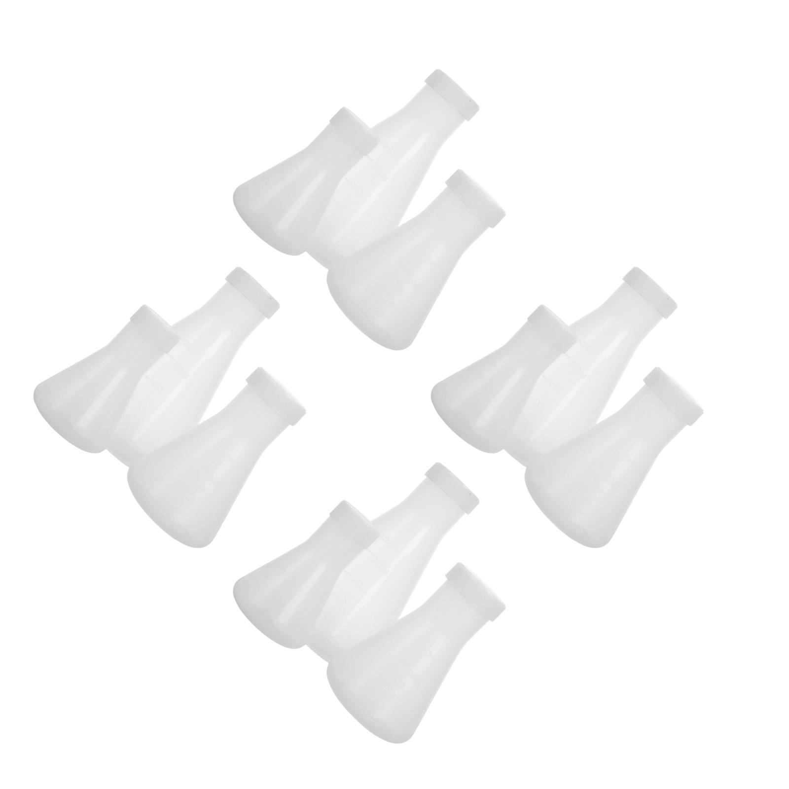 HOMEMAXS 12 pcs Educational Plastic Conical Flask 50mL+100mL+250ml Wide ...