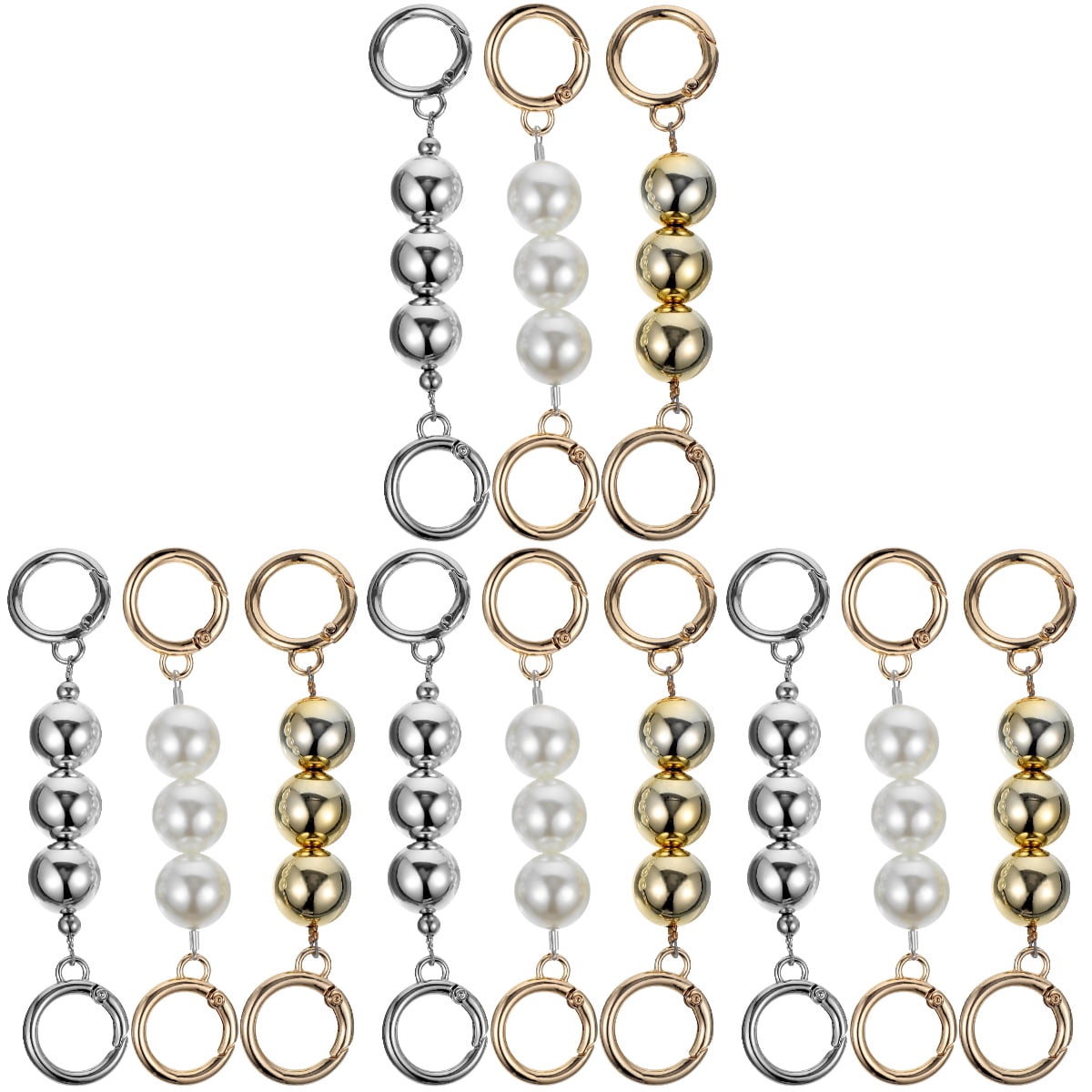 HOMEMAXS 12 pcs Imitation Pearl Purse Handle Replacement Short Bag ...