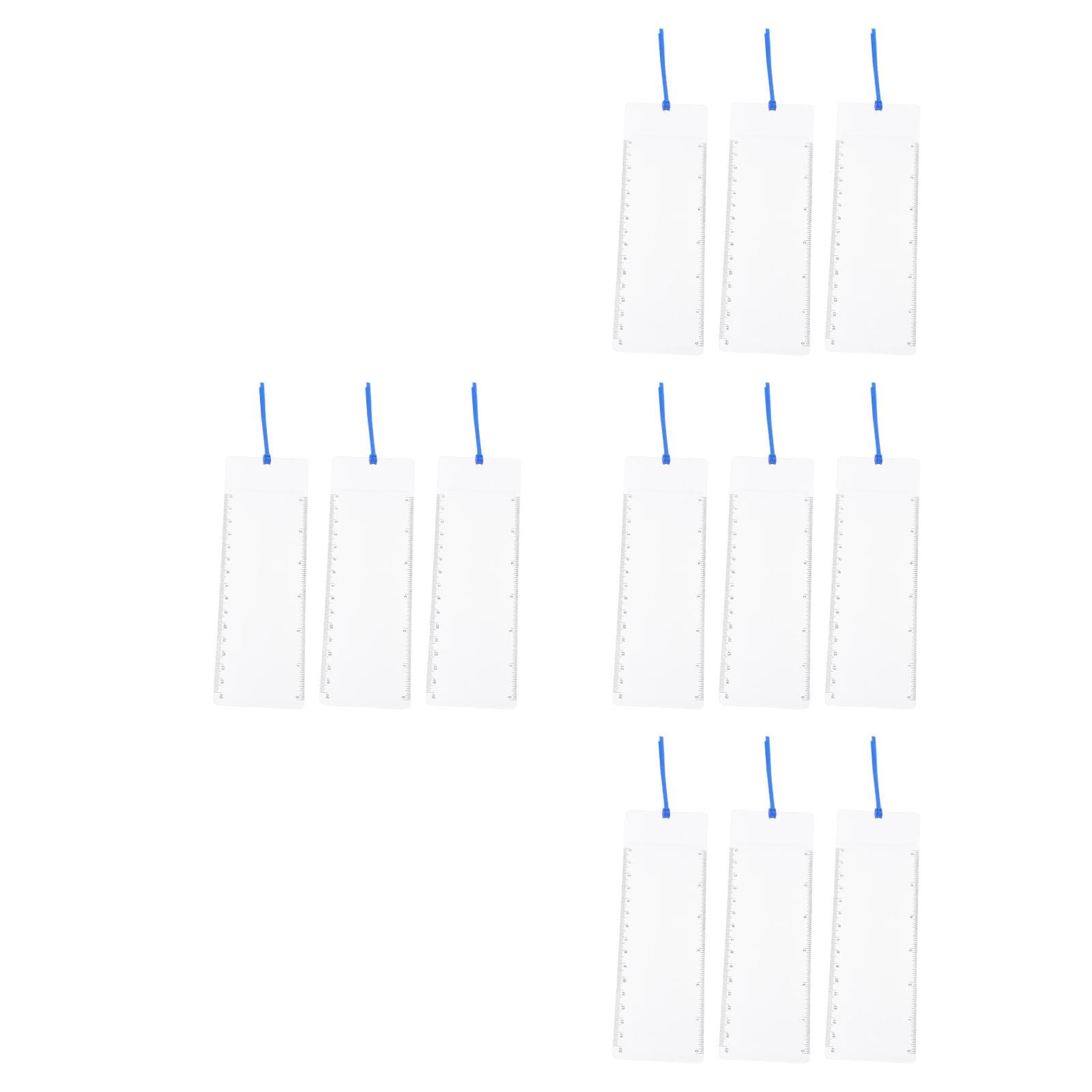 HOMEMAXS 12 pcs Page Magnifier With Ruler Magnifying Sheet Plastic ...