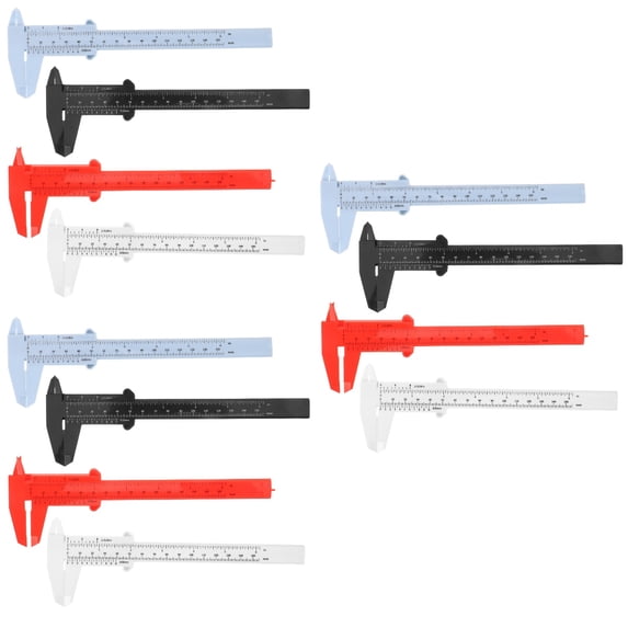 HOMEMAXS 12 pcs Plastic Caliper 150 mm Caliper Portable Measuring Tools ...