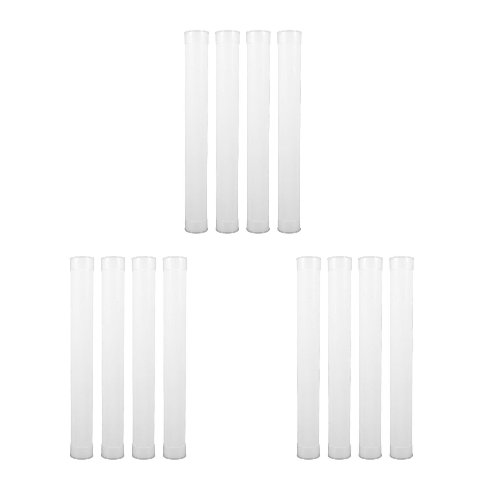 HOMEMAXS 12 pcs Plastic Poster Tube Mailing Tube Shipping Heavy Duty ...