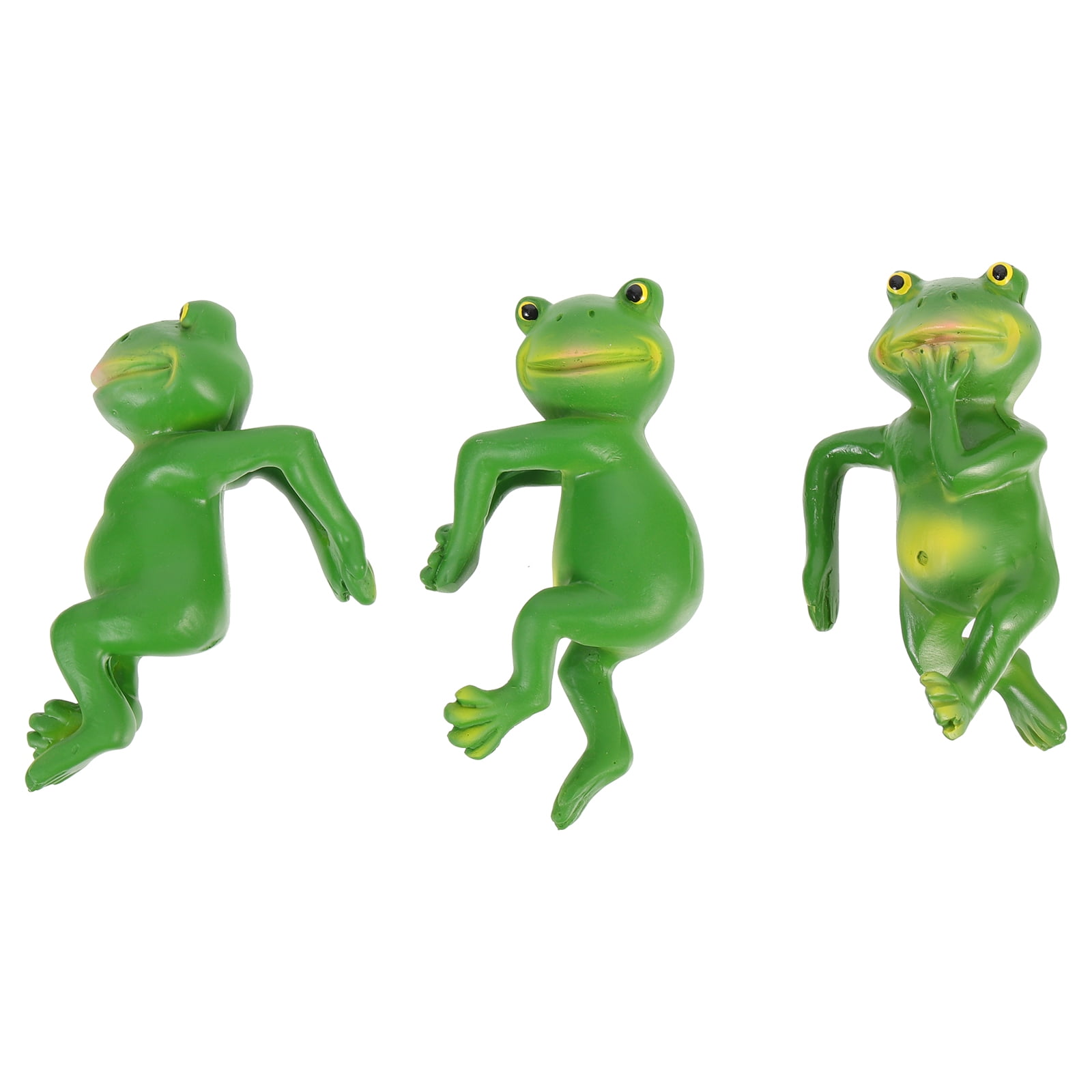 HOMEMAXS 12 pcs Resin Frogs Garden Statues Flower Pot Hanging Frogs ...