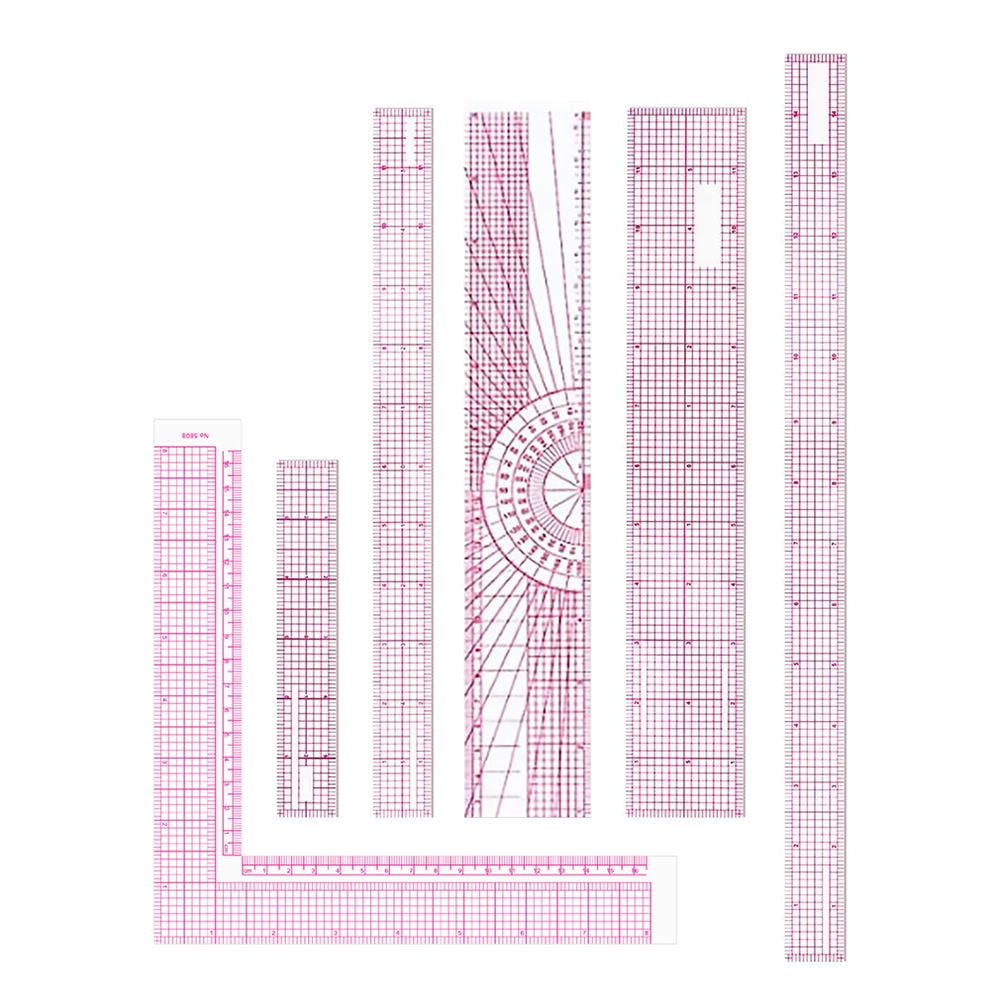 HOMEMAXS 12 pcs Sewing Ruler Curve Pattern Ruler Multi-use Cutting ...