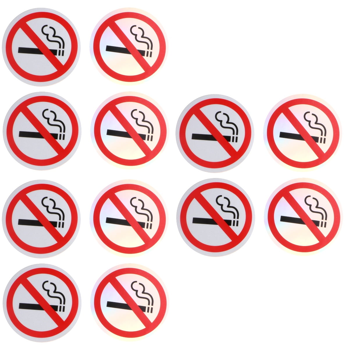 12 pcs Sign Warning Sign Stickers Anti-scratch Warning Logo Decal for ...