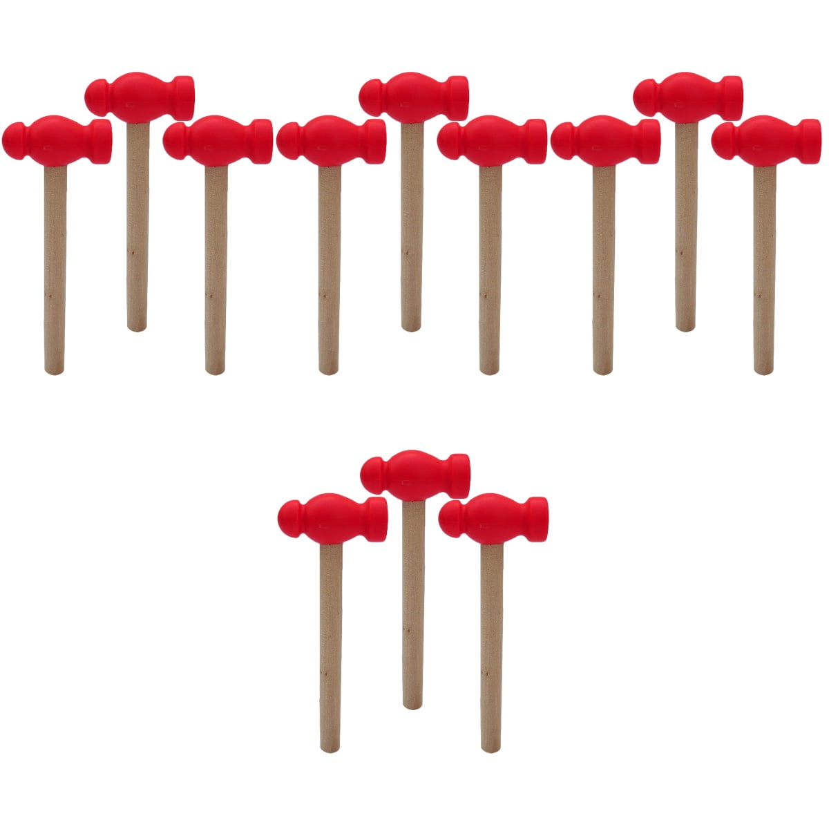 HOMEMAXS 12 pcs Small Wooden Hammer Interesting Hammer Toy Simulation ...