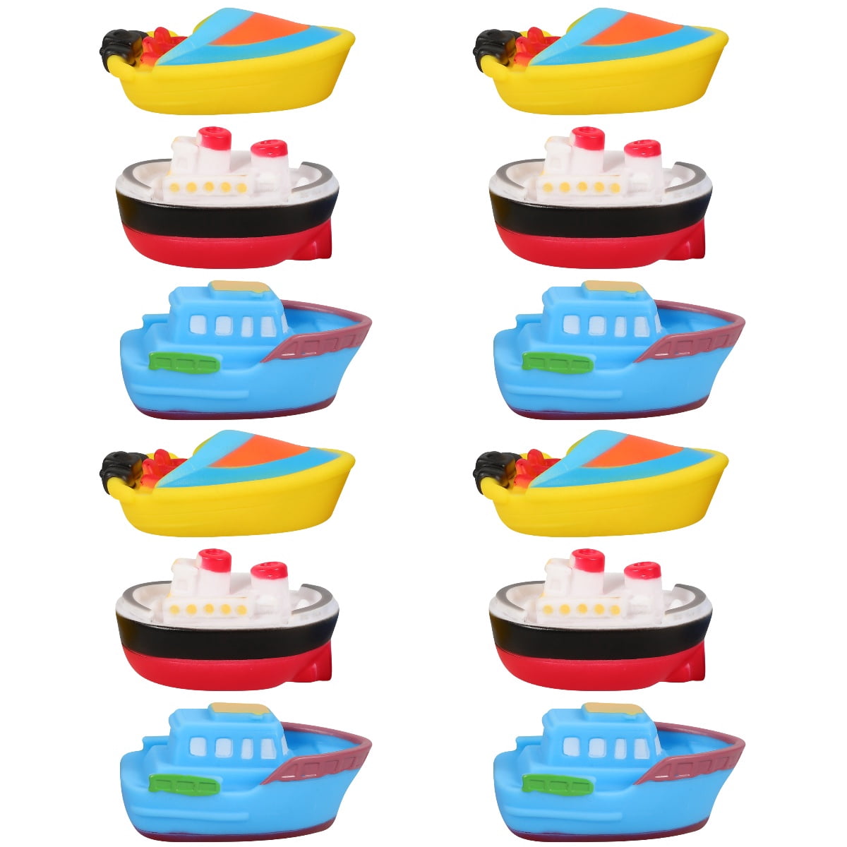 12 pcs Toddler Bathing Toys Baby Shower Toy Small Boat Molding Toy ...