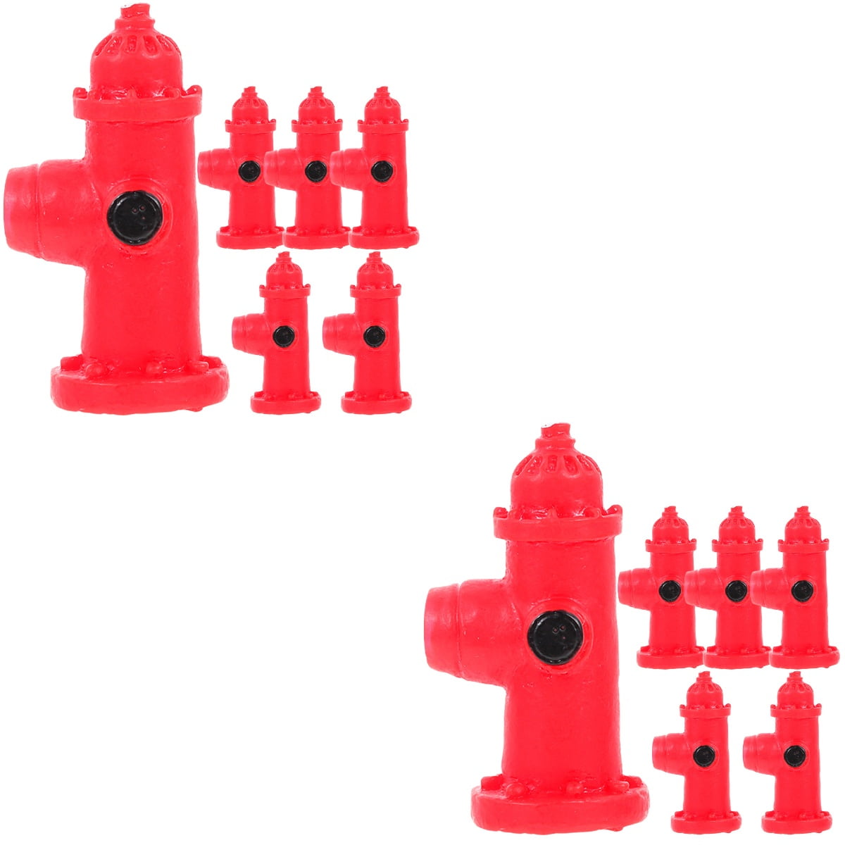 HOMEMAXS 12 pcs Traffic Road Fire Hydrant Models Imitated Street ...
