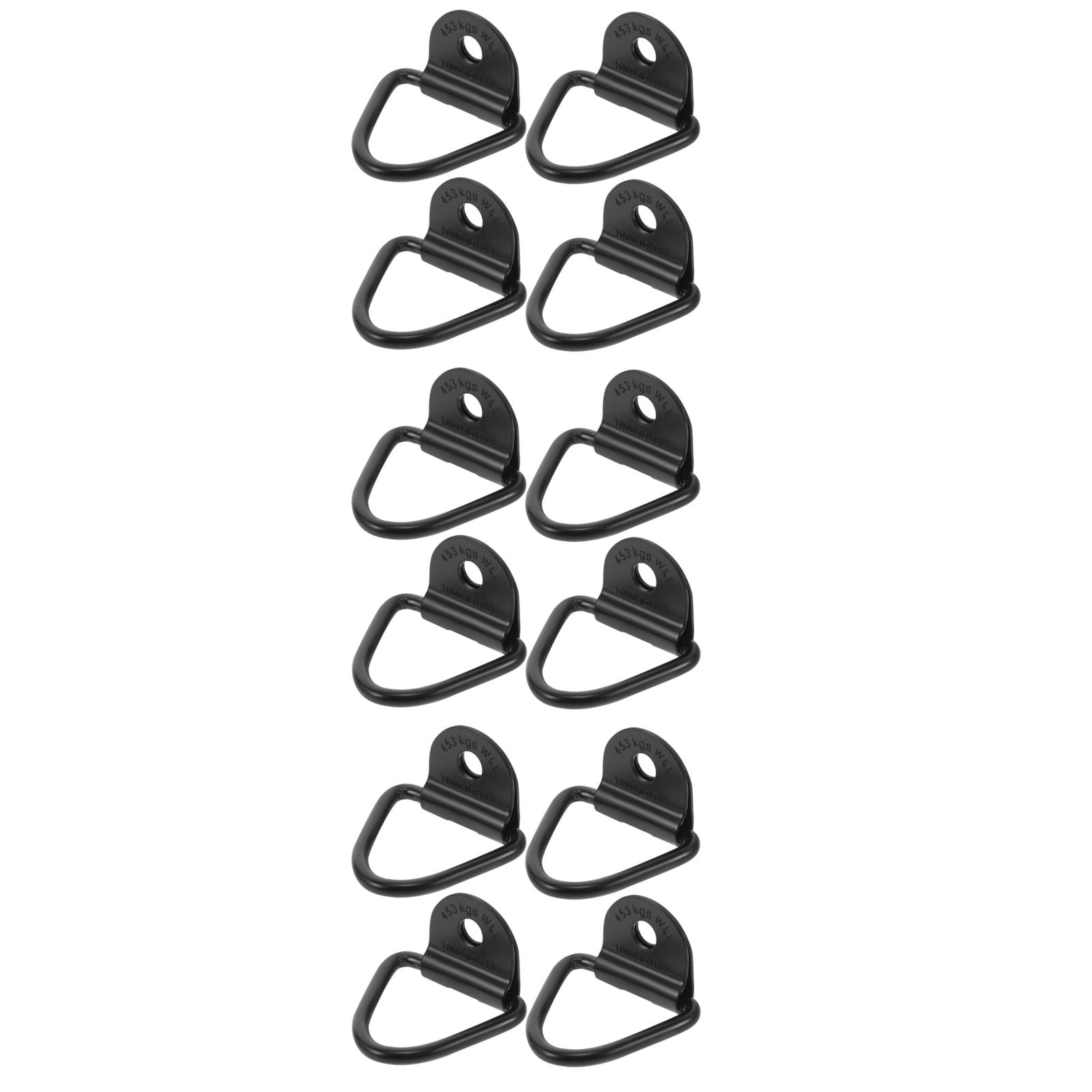 HOMEMAXS 12 pcs Truck Tie Down Rings Heavy Duty D-Ring Anchors Steel ...