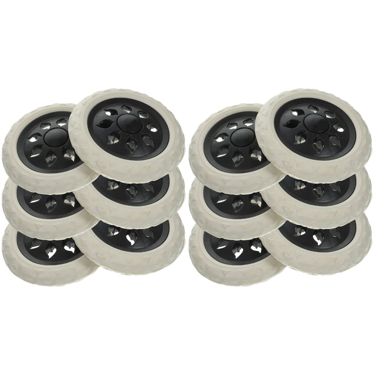 12 pcs Wheelchair Front Wheels Shopping Cart Replacement Wheels Grocery ...