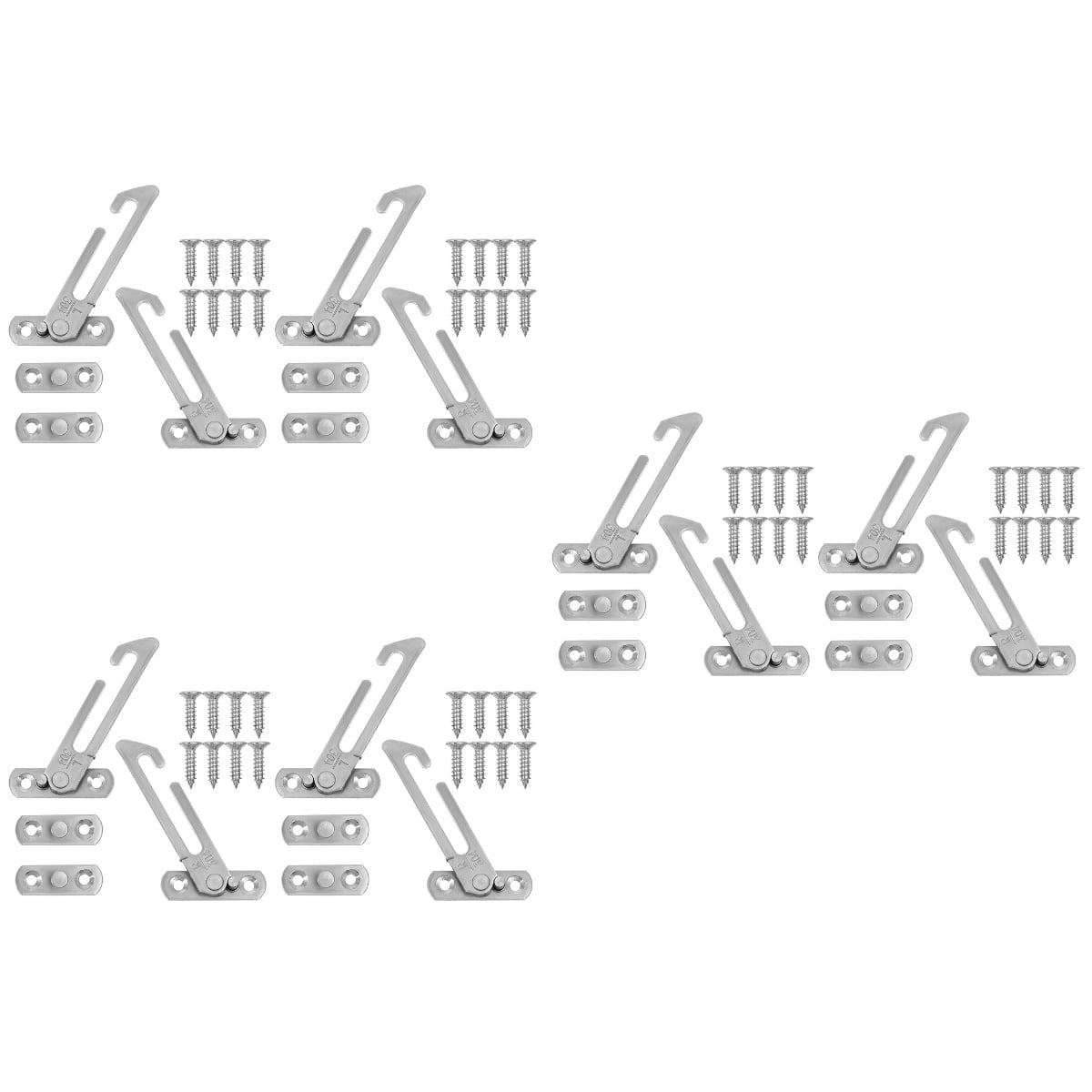 HOMEMAXS 12 pcs Window Stopper Window Lock Latch Concealed Window ...