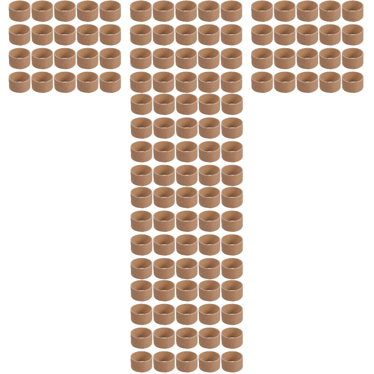 HOMEMAXS 120 Pcs Artist Painting Paper Tube Brown Craft Cardboard Tubes ...