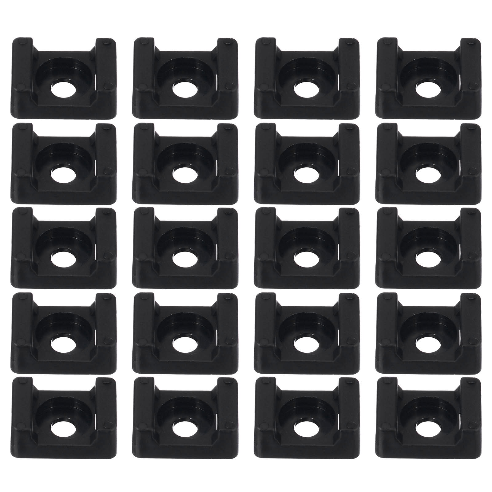 HOMEMAXS 120 Pcs Clamps Hook Cable Tie Holder Wire Mount Base - Walmart.com