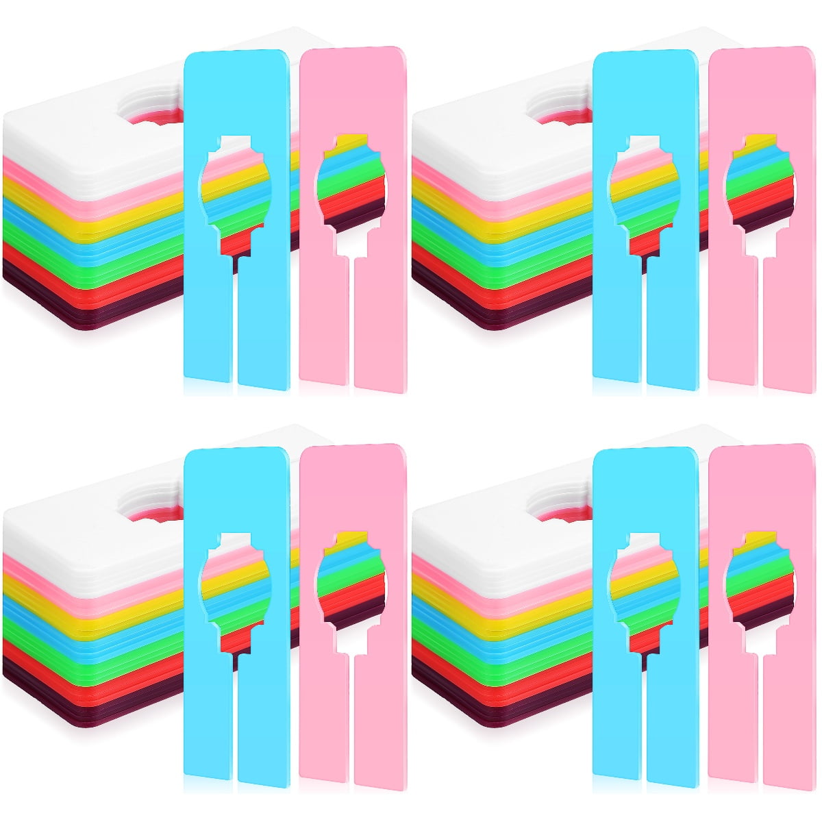 HOMEMAXS 120 Pcs Closet Size Dividers Clothing Rack Dividers ...