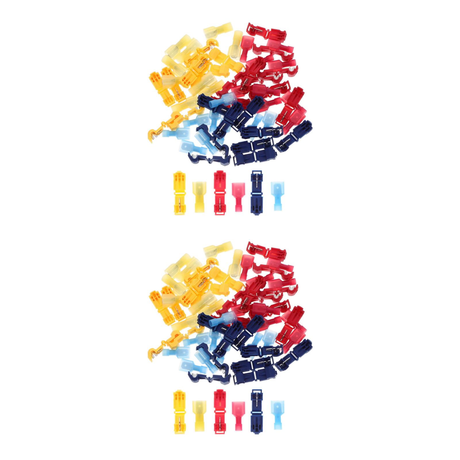 HOMEMAXS 120 Pcs T Tap Wire Connectors Self-Stripping Quick Splice ...