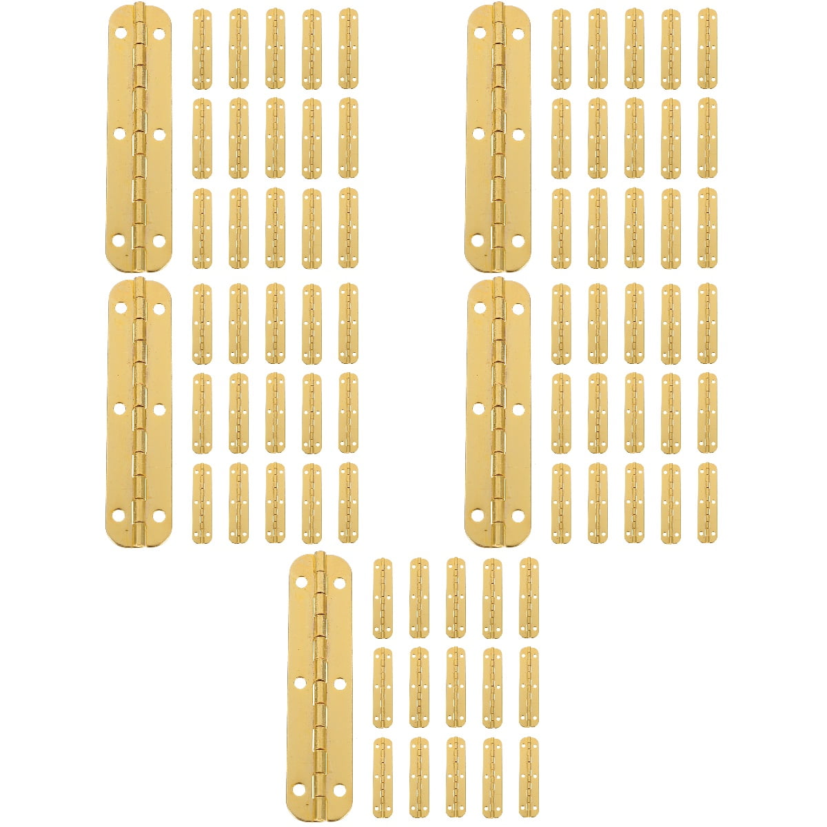 HOMEMAXS 120 pcs Metal Hinges Small Jewelry Box Hinge Continuous Piano ...