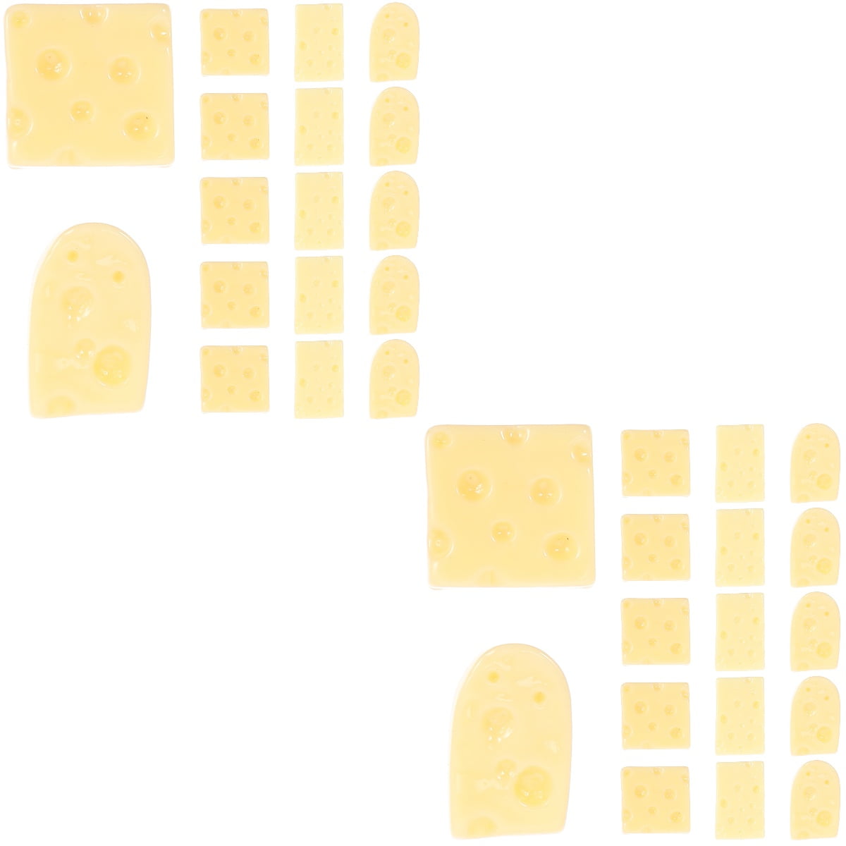 HOMEMAXS 120 pcs Miniature Cheese Model DIY Craft Artificial Cheese ...