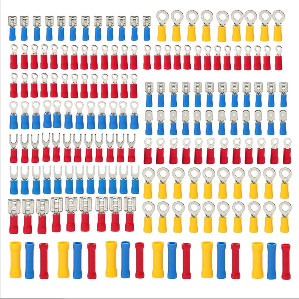 1200 Pcs Cold Crimp Terminal Set Insulated Connectors - Walmart.com