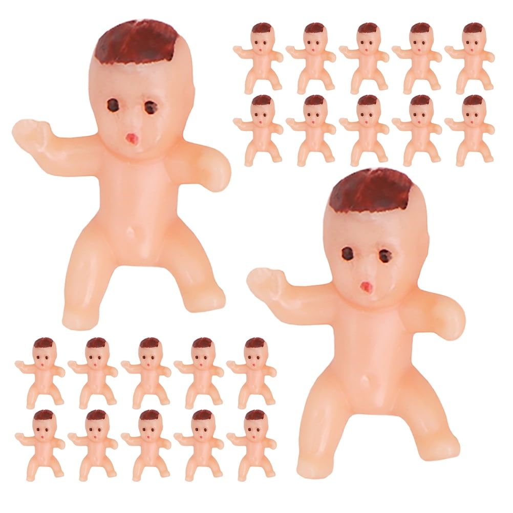 HOMEMAXS Mini Plastic Baby Figurines for Decor Practical PP Material ...