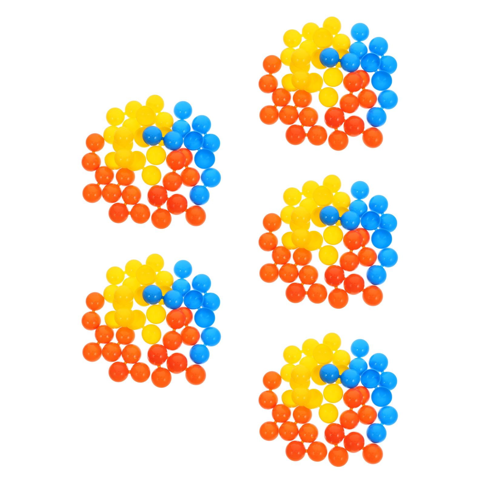 HOMEMAXS 125 pcs Plastic Raffle Balls Colorful Plastic Lottery Balls ...