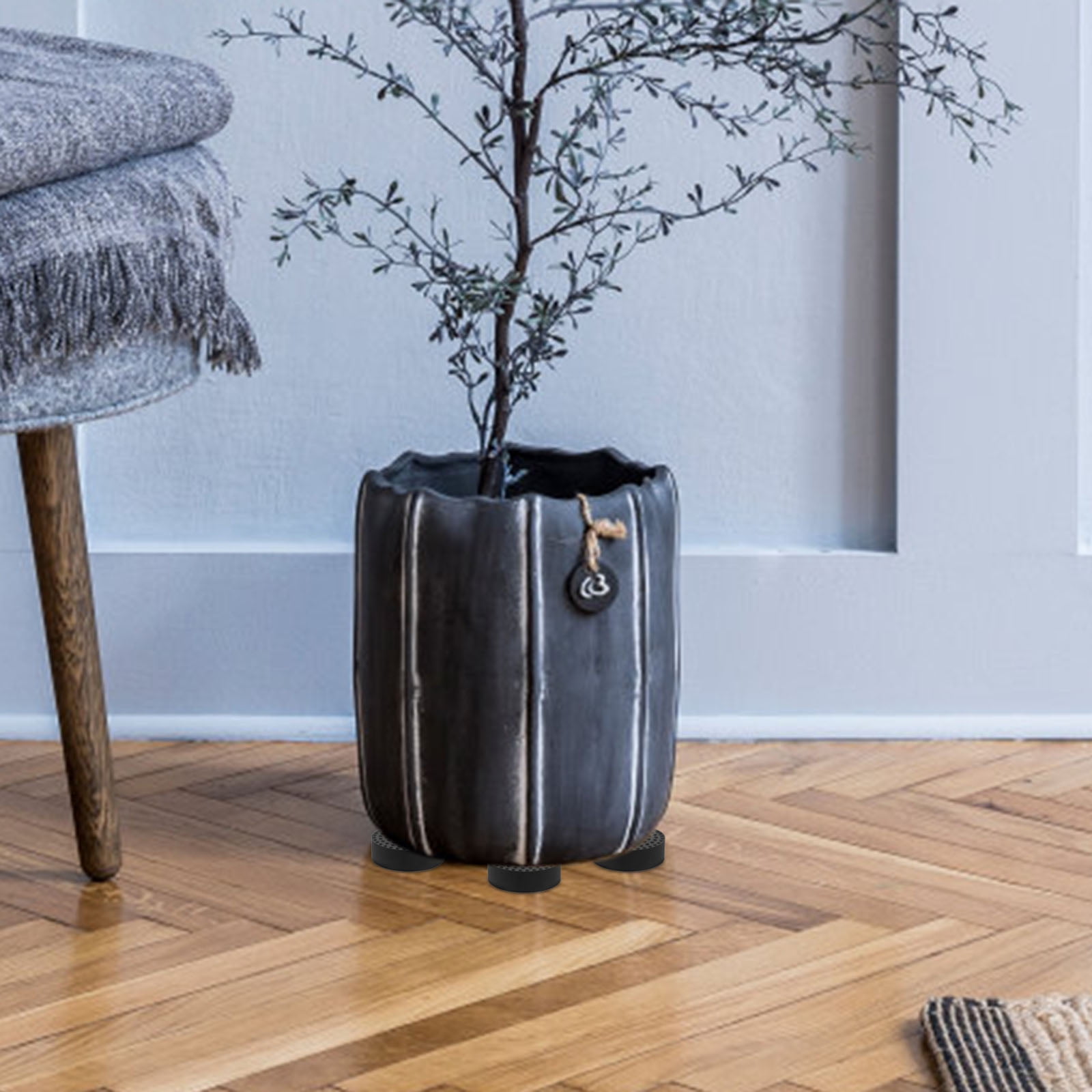 HOMEMAXS 12PCS Rubber Feet for Planters Non Slip Invisible Pot Risers ...