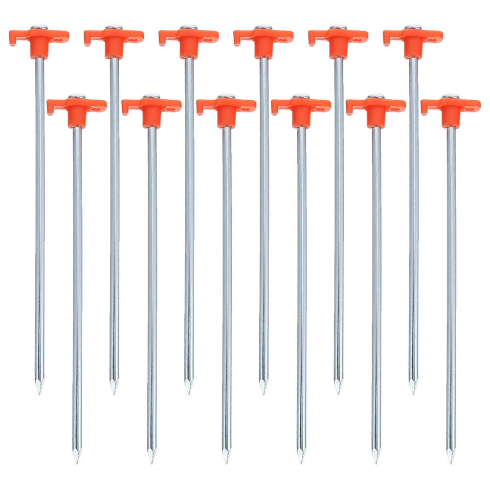 HOMEMAXS 12Pcs Camping Tent Nail Tent Ground Spike Stainless Steel Tent ...