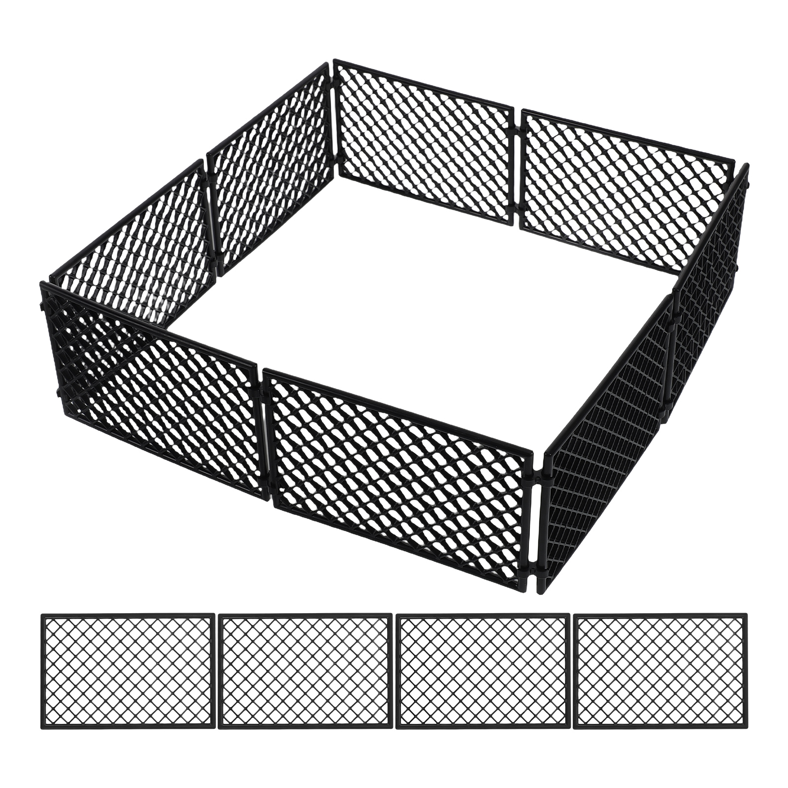 HOMEMAXS 12Pcs Corral Fencing Panel Accessories Playset Gates Fences ...