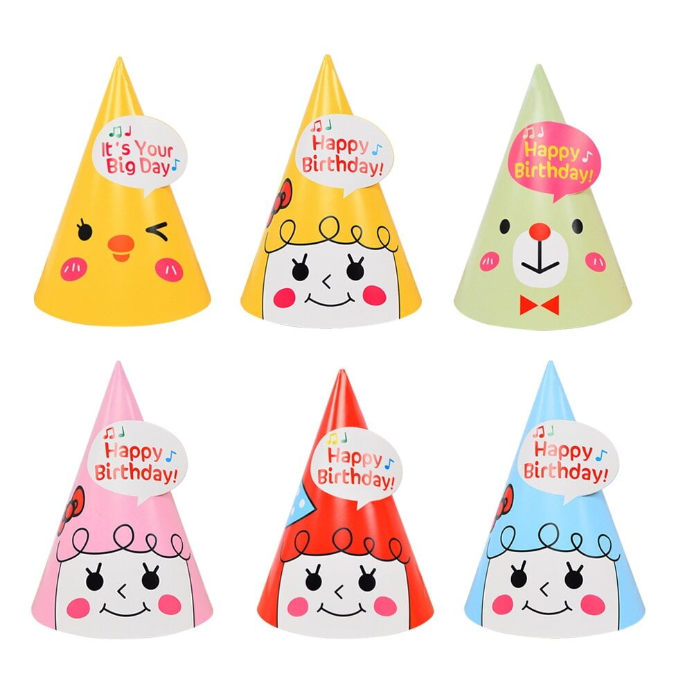 HOMEMAXS 12Pcs Happy Birthday Party Hats Lovely Kids Birthday ...
