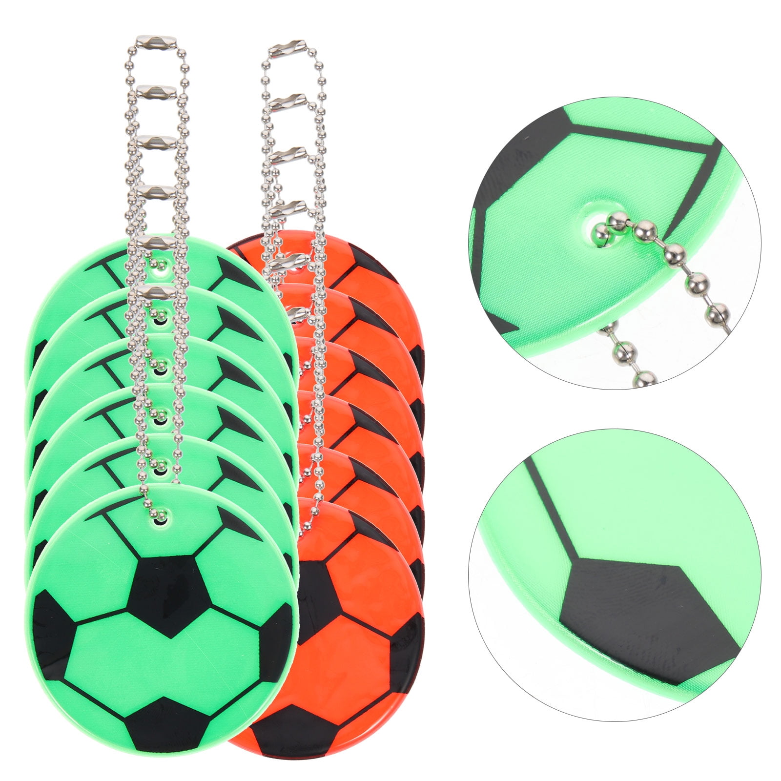 HOMEMAXS 12Pcs Soccer Hanging Decorations Reflective PVC for Football ...