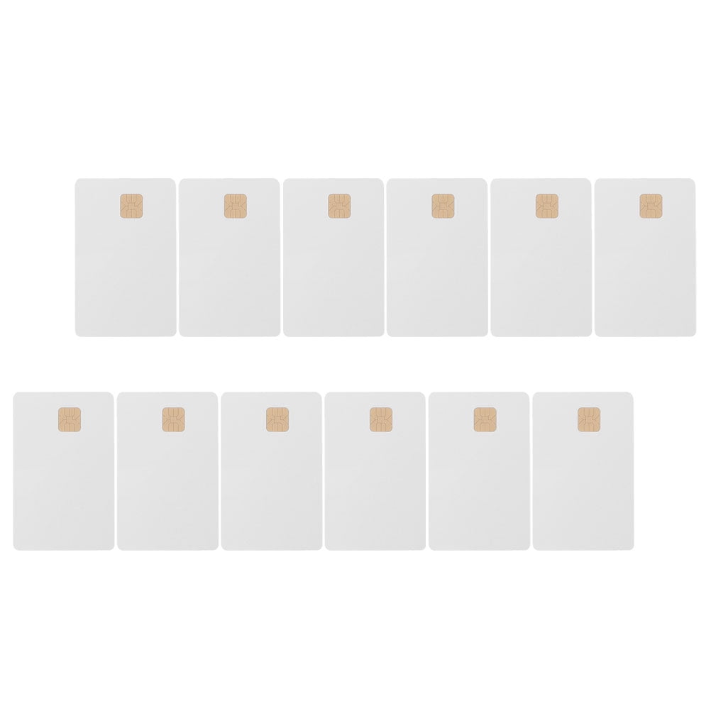 HOMEMAXS 12pcs Blank Credit Cards Blank Cards with Chips Blank Ic Cards ...