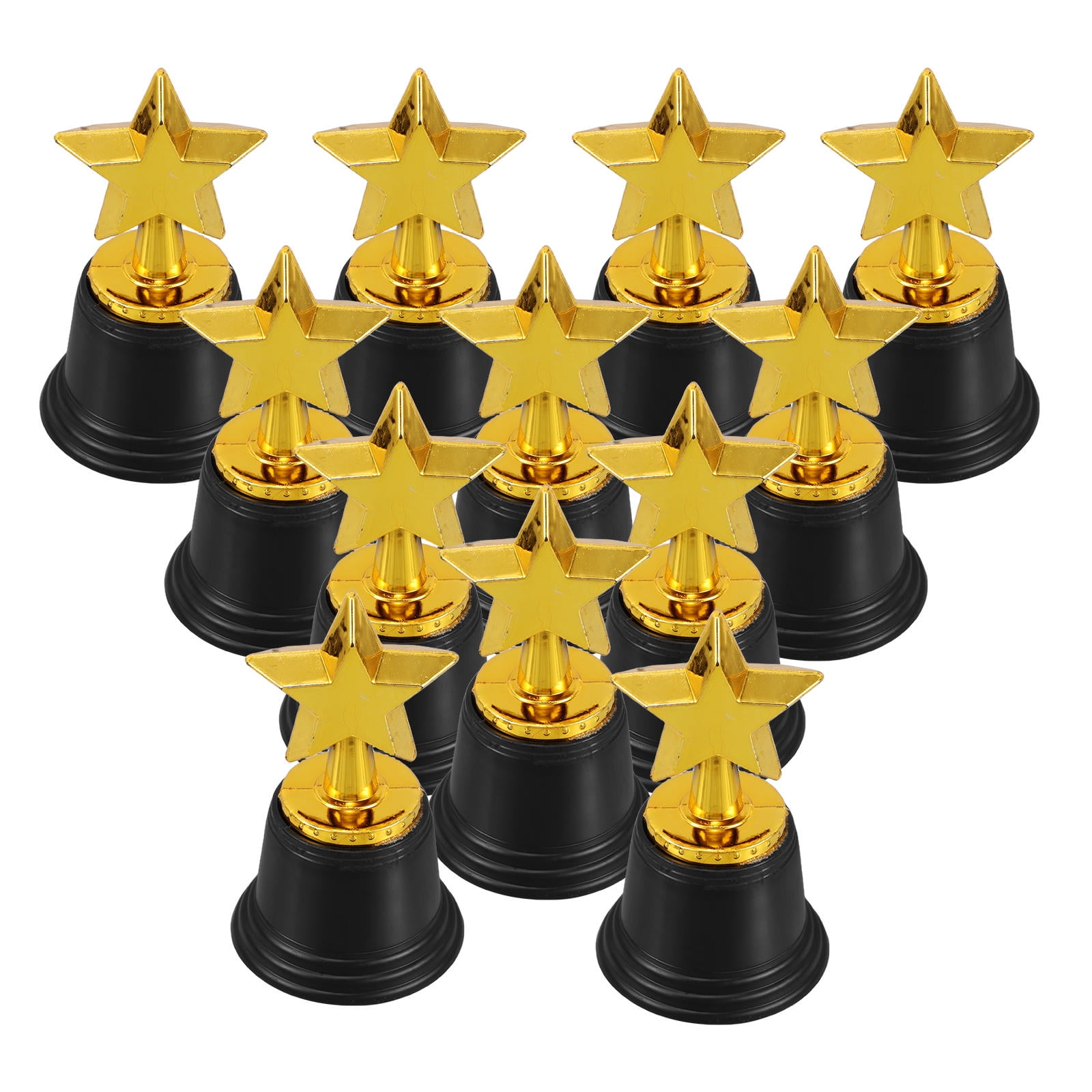 HOMEMAXS 12pcs Golden Award Star Trophy Reward Prizes for Party ...