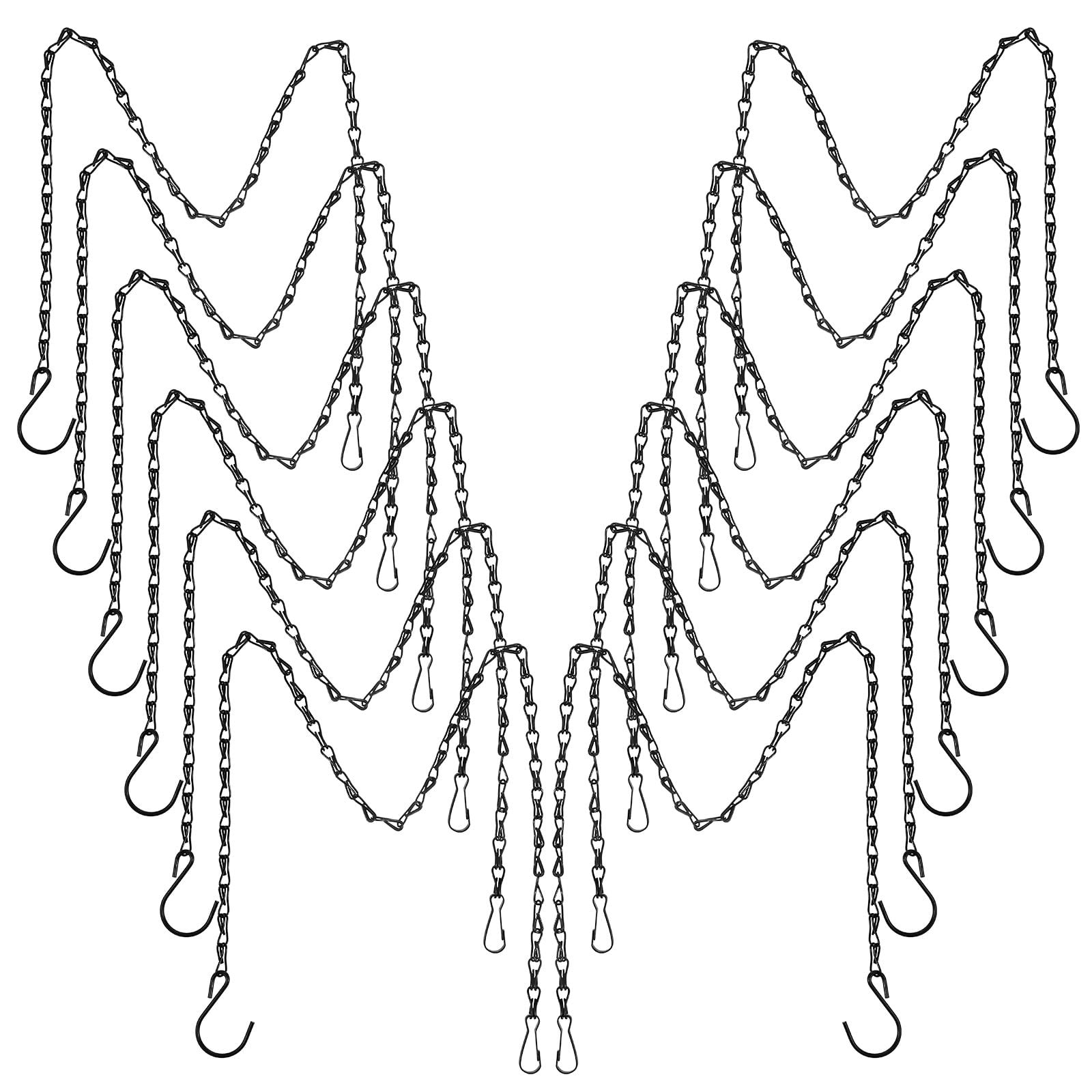 HOMEMAXS 12pcs Hanging Basket Chains Heavy Duty Flowerpot Chain ...