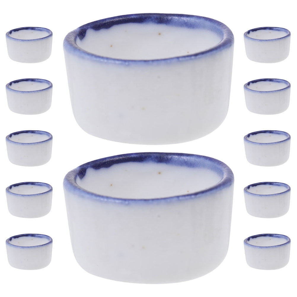 12pcs Hermit Crab Tarantula Water Bowl Mini Ceramic Spider Dish Tiny ...