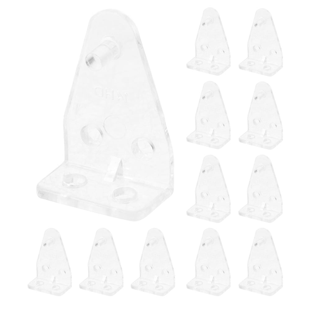 HOMEMAXS 12pcs Hold Down Brackets Clear Color Bottom Rail Hold Clips ...