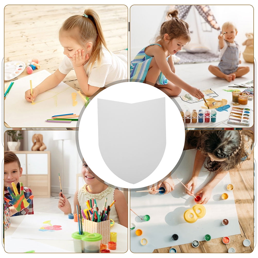 HOMEMAXS 12pcs Play Shield For Boys Shield Craft Diy Blank Shield Toy ...