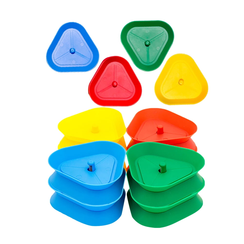 HOMEMAXS 12pcs Playing Game Card Holders Plastic Poker Holders Standing ...