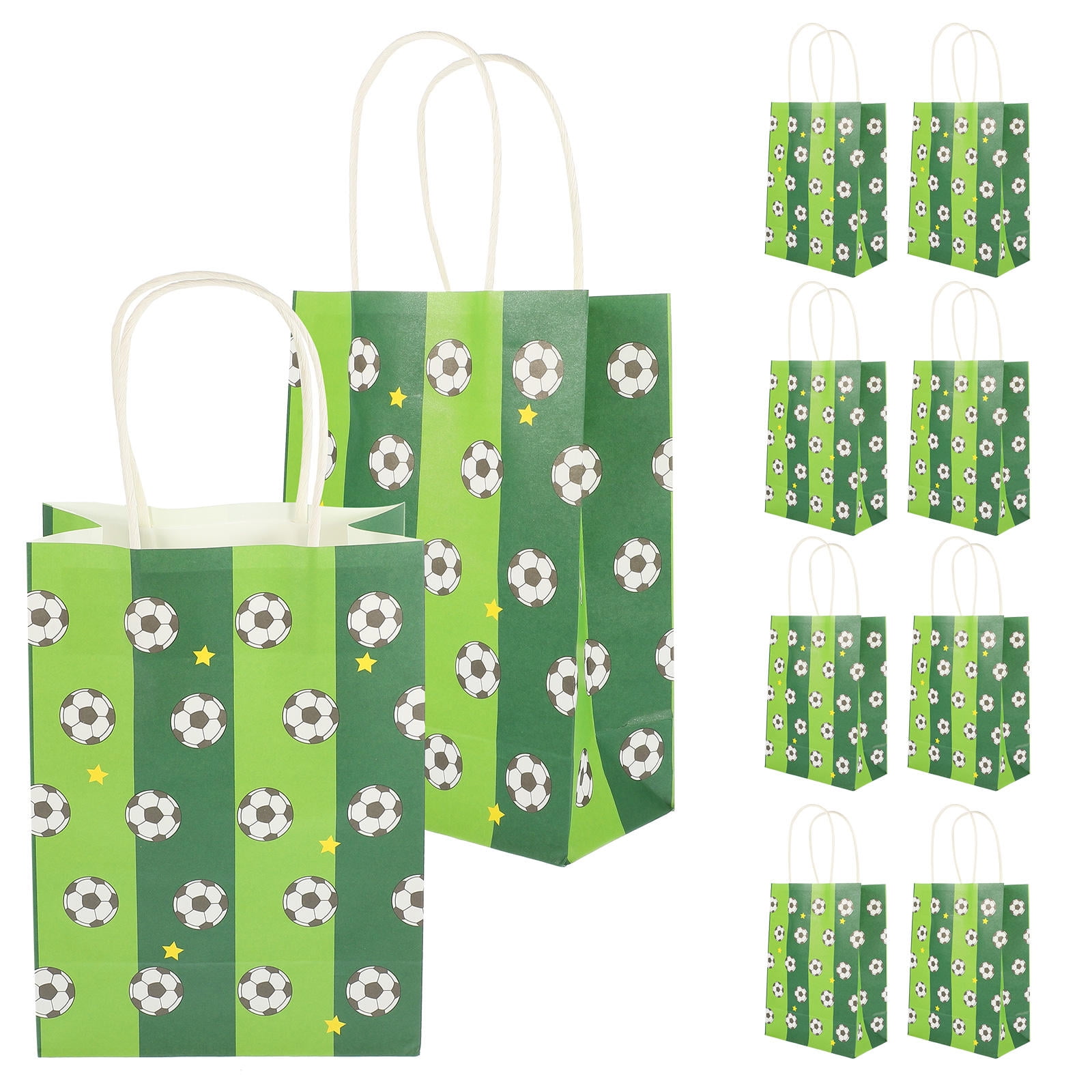 HOMEMAXS 12 Soccer Party Favor Bags Paper Candy Bags for Kids Storage ...