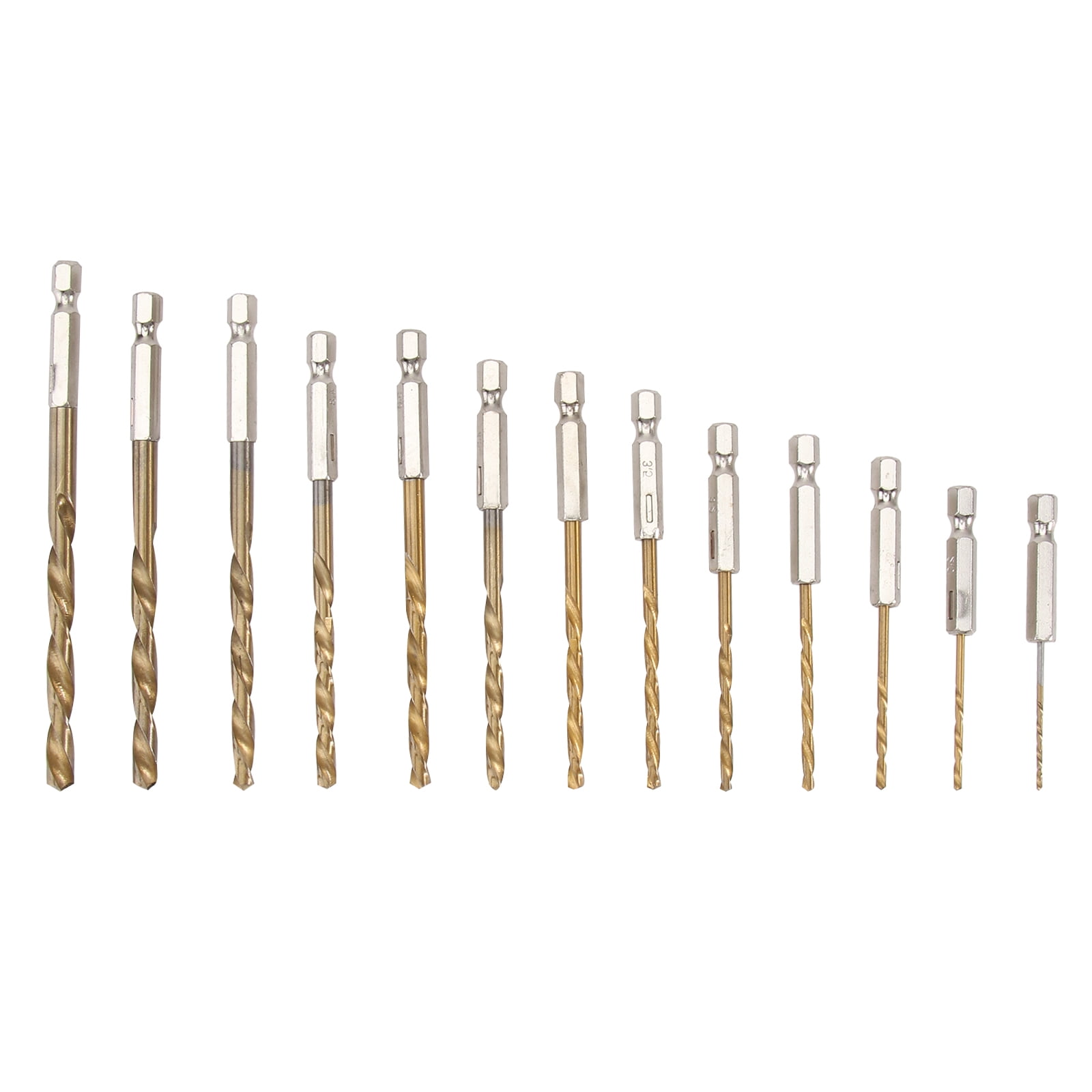 13 PCS Drill Bit Key Shank Bits Precision Long Working Life - Walmart.com