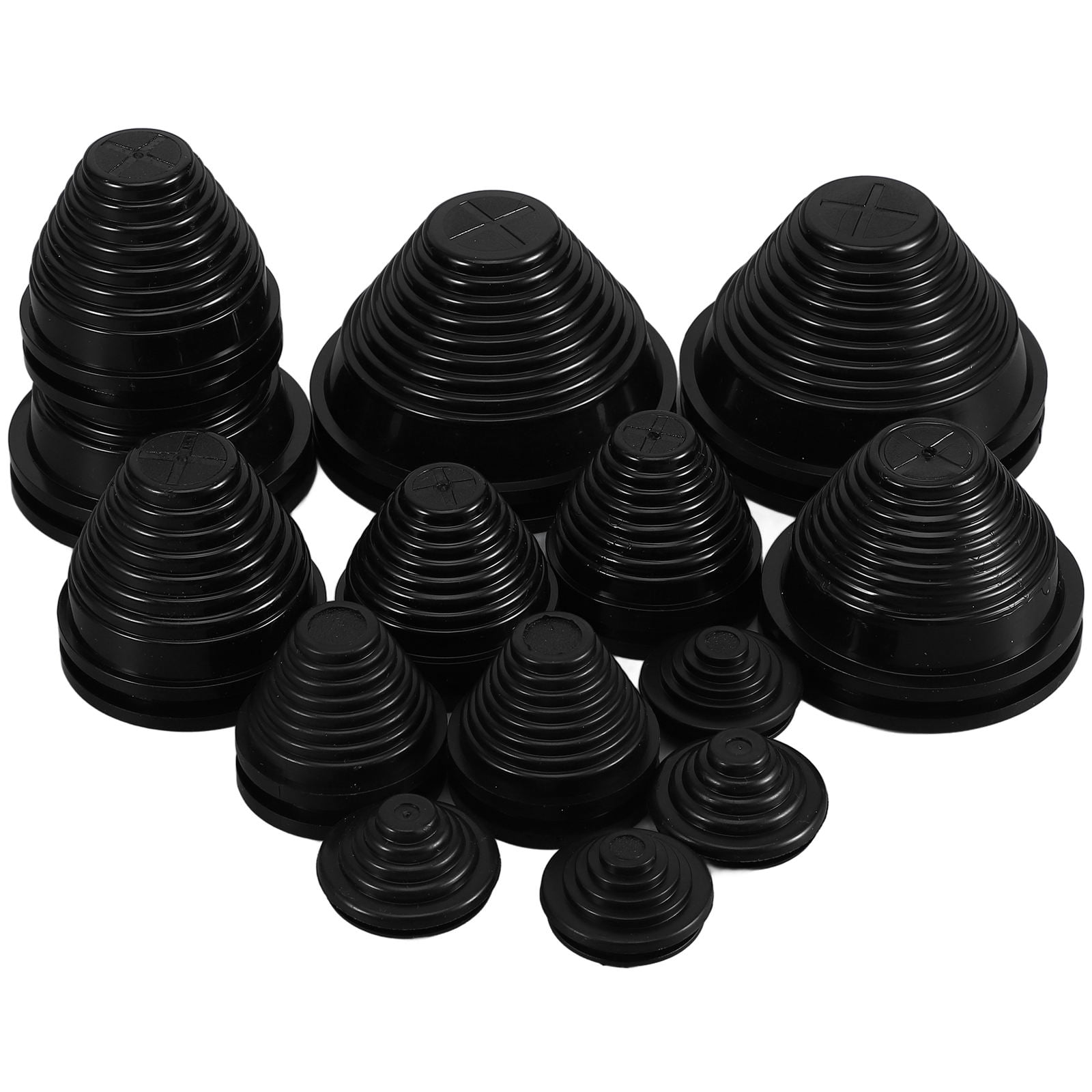 HOMEMAXS 14 Pcs Rubber Grommets Tower Shaped Grommets Wire Hole Plug ...