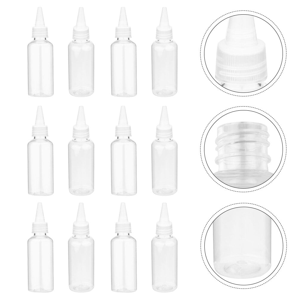 HOMEMAXS 14 Pcs Transparent Bottle Liquid Sub-packaging Facial Steamer ...
