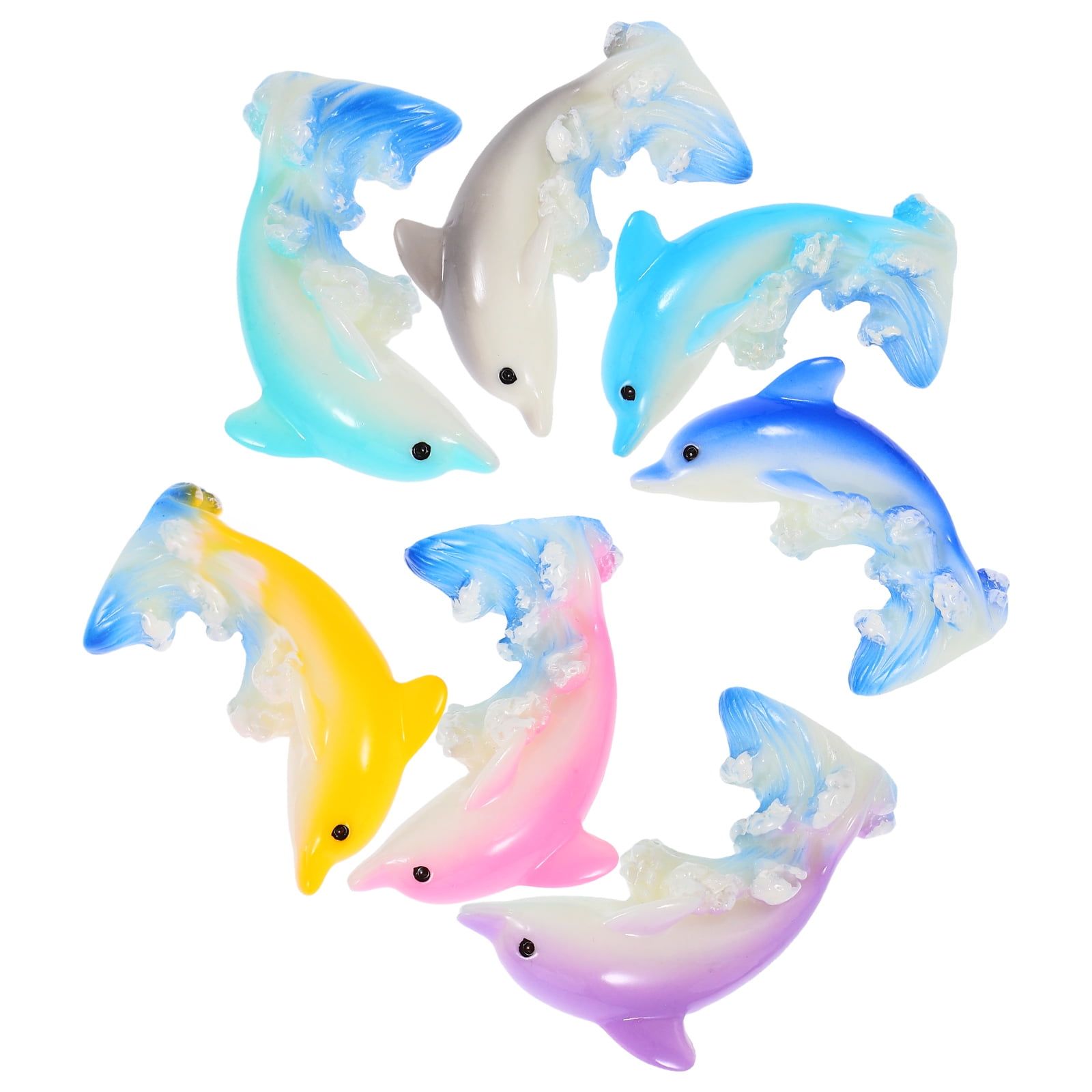 HOMEMAXS 14 pcs Miniature Dolphin Models Mini Dolphin Statue Cute ...