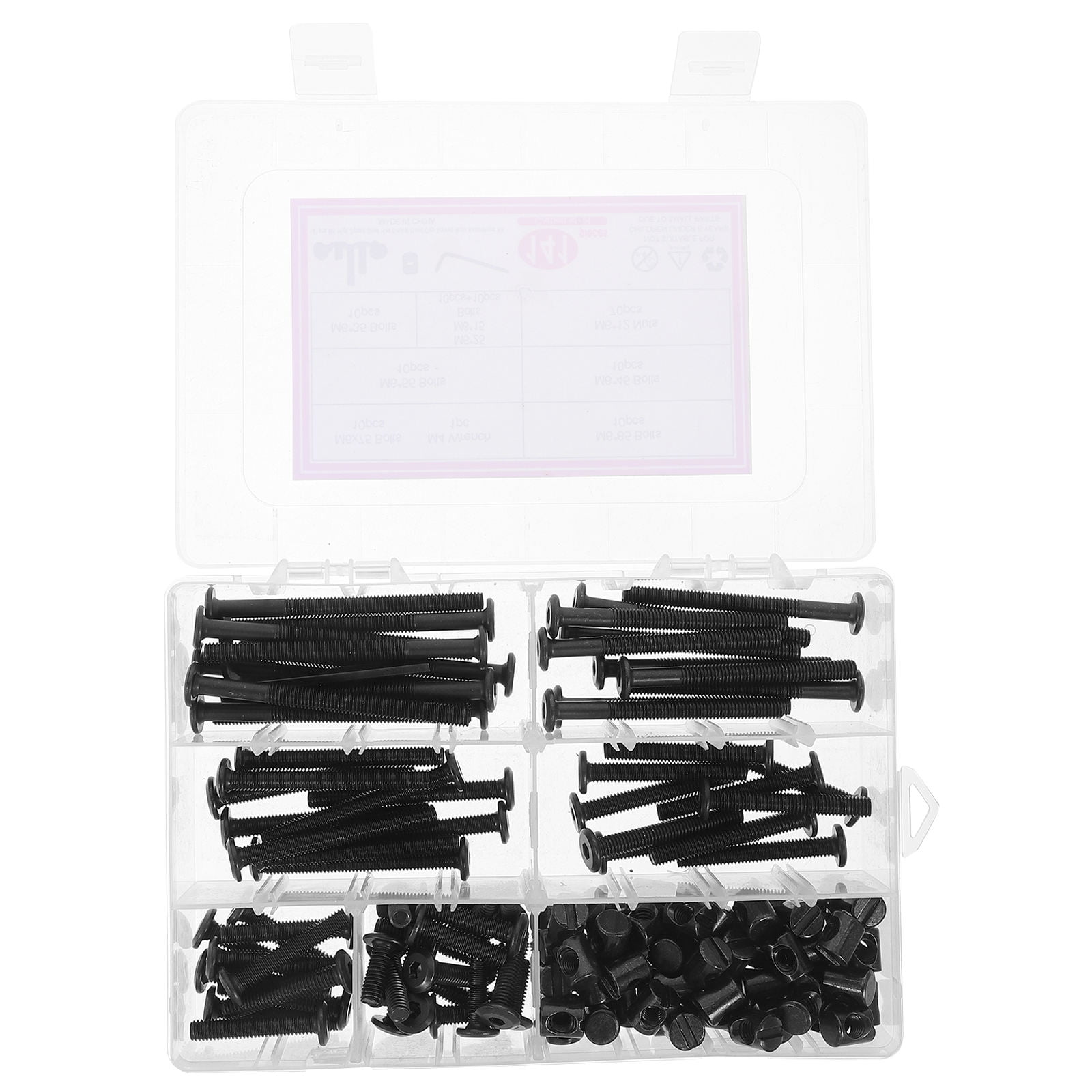 HOMEMAXS 141pcs Baby Bed Crib Screws Crib Hardware Replacement Kit ...