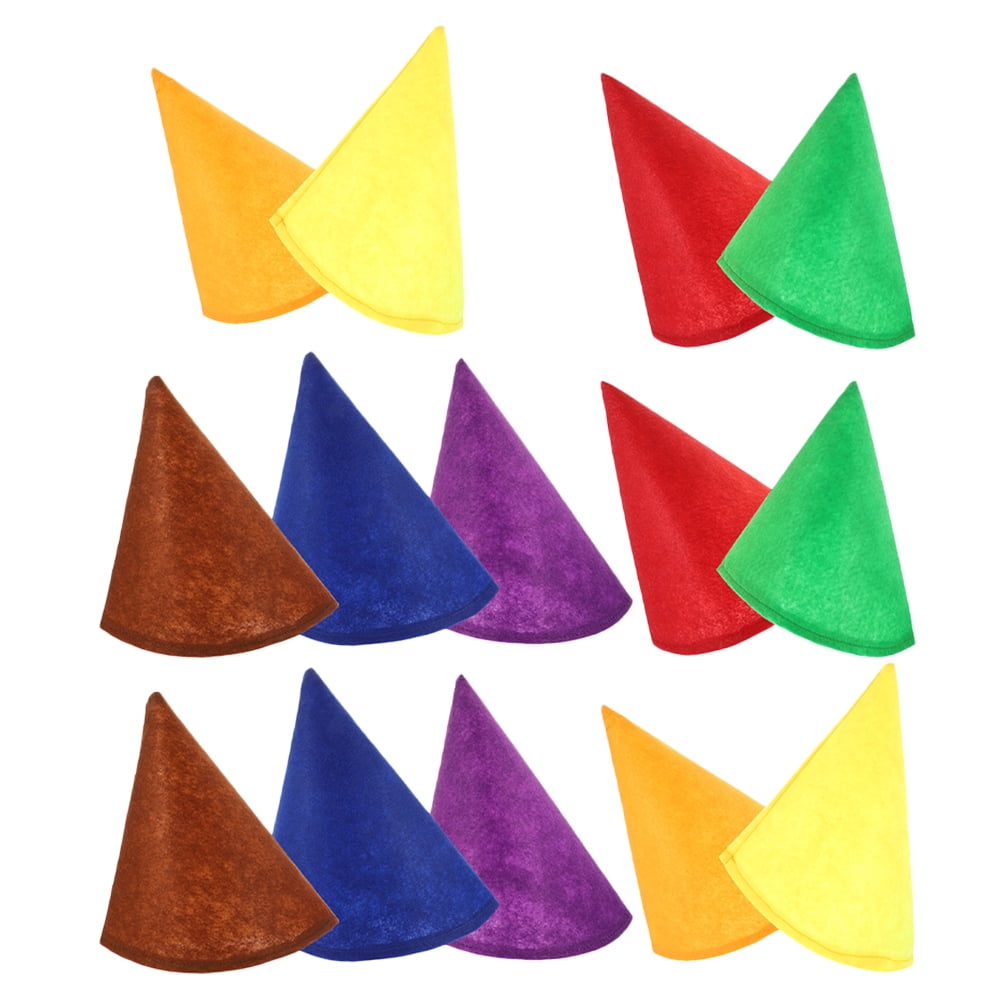 14pcs Felt Cone Gnome Hats for Celebrations Felt Christmas Gnome Hats ...