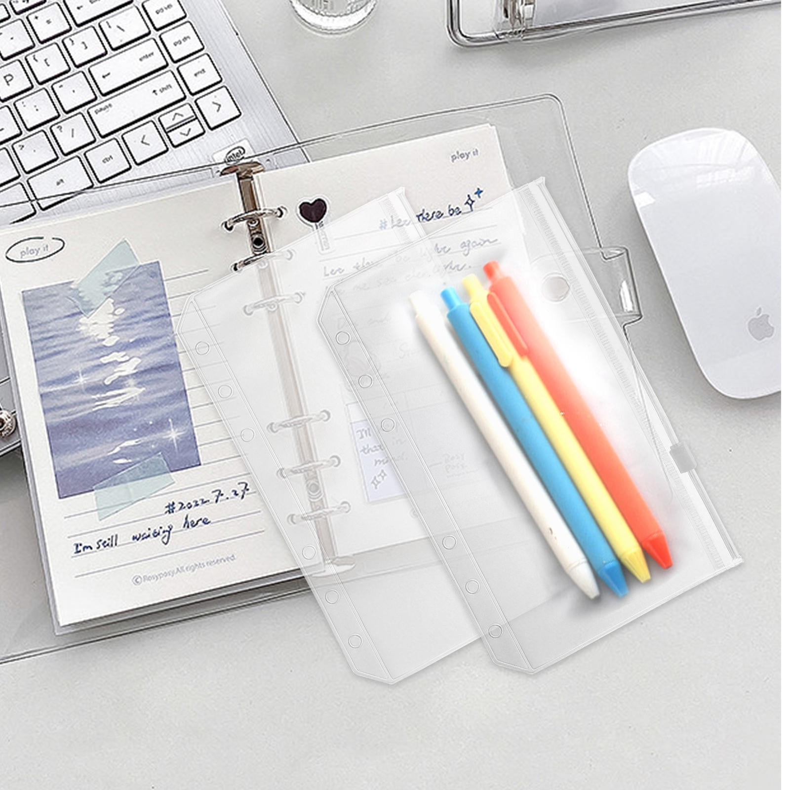 HOMEMAXS 15 Pcs Book Binder Zipper Pouch Pvc Bag Pouches Puzzle Storage ...