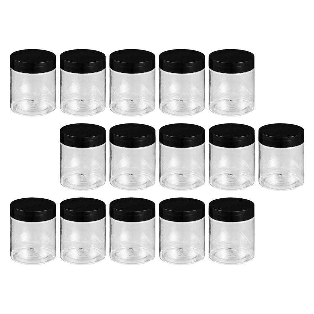 HOMEMAXS 15 Pcs Food Storage Sealed Canisters Makeup Jar Empty Pot Bottle for Creams Sample ...