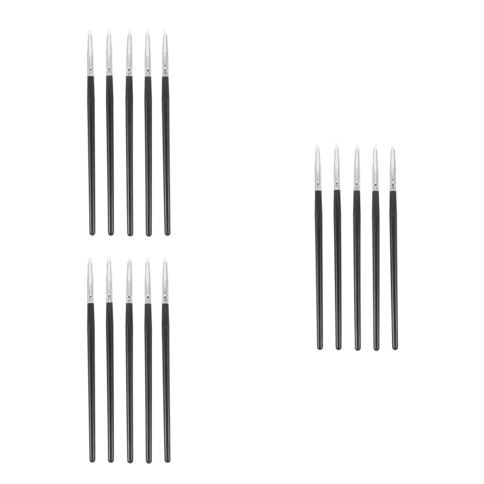 15 Pcs Nail Art Sculpture Carving Pen Kit Silicone Head Painting for 3D ...