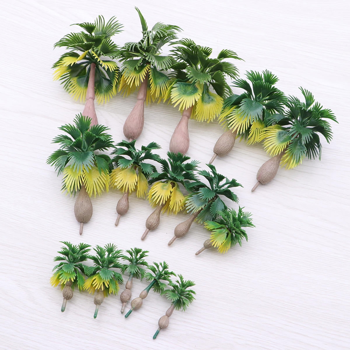 HOMEMAXS 15 Pcs Tropical Palm Model Tree Shrub Outdoor Jungle Home ...