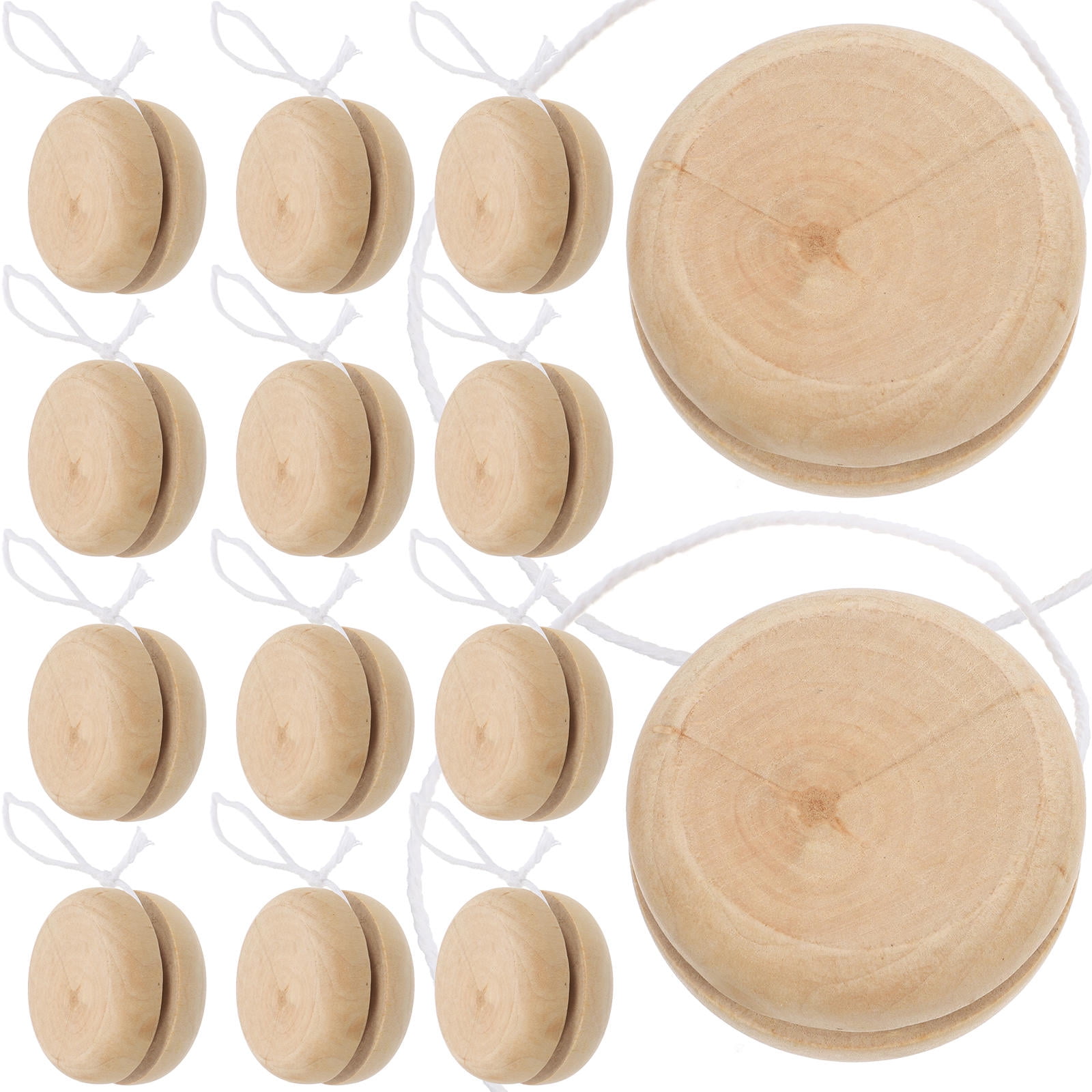 HOMEMAXS 15 Pcs Yo for Kids Paint Wooden Yo-yo Toys Memory Nurturing ...