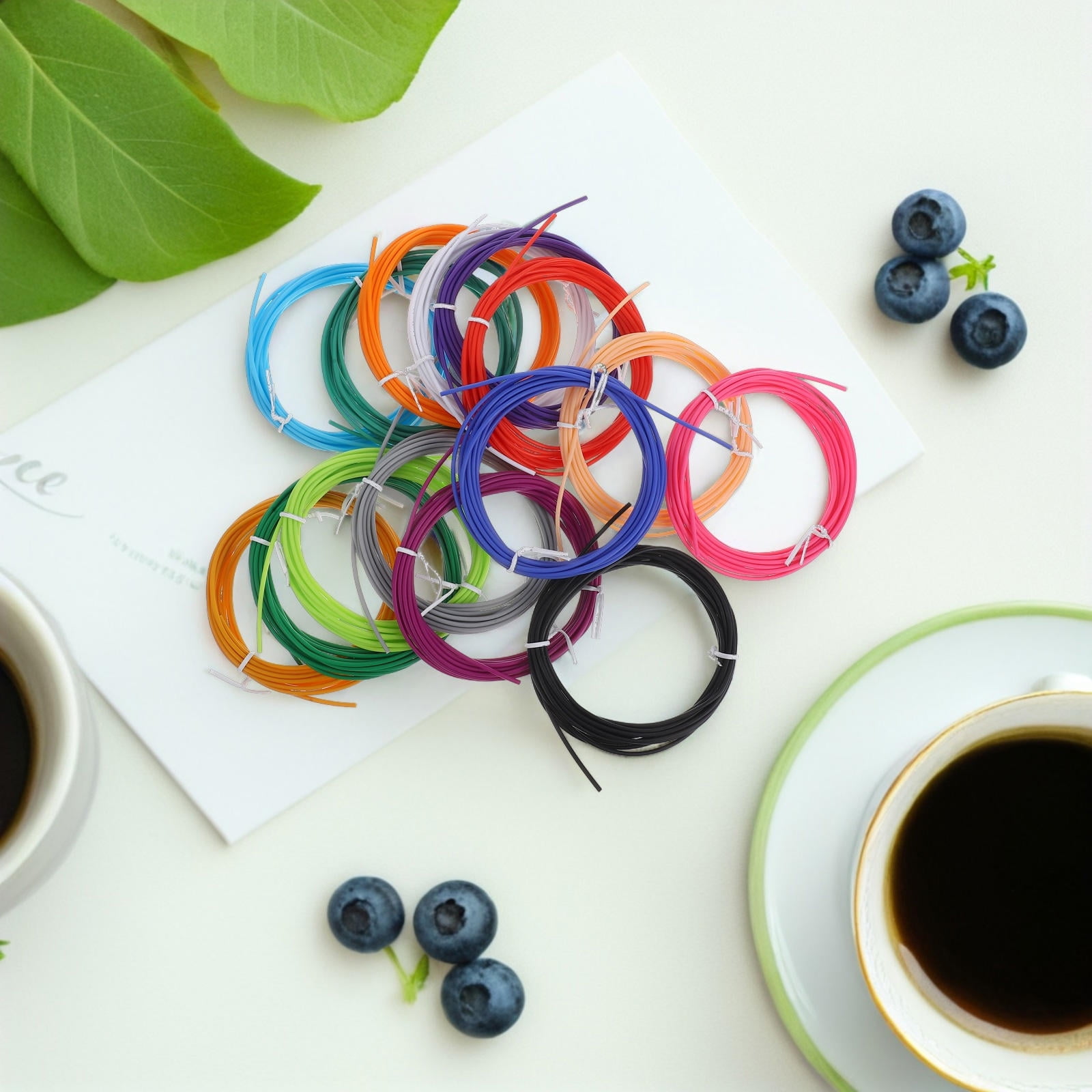 HOMEMAXS 15 Rolls Colored Filament 3d Pen Pcl Filament Convenient ...