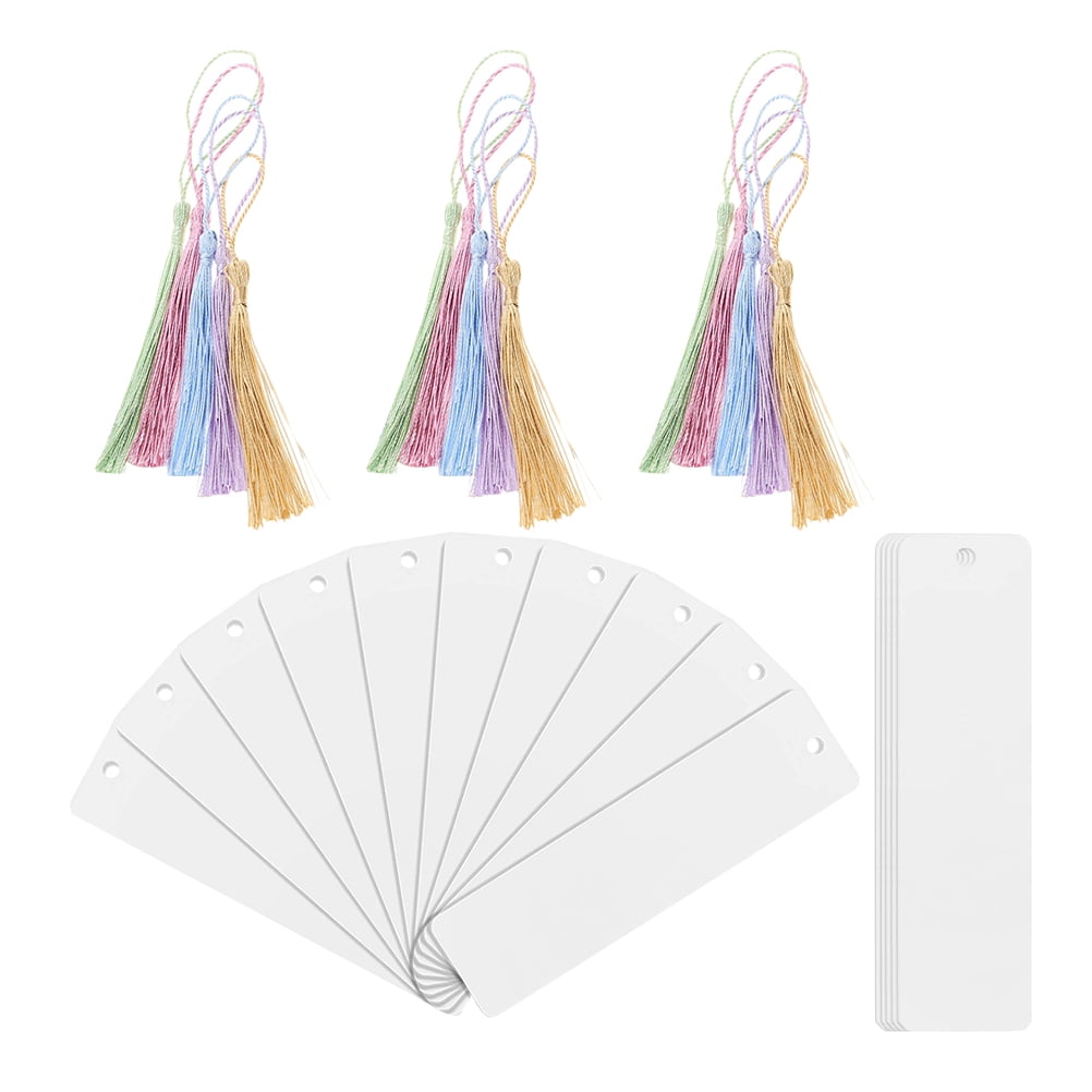 HOMEMAXS 15 Sets DIY Blank Page Marker Delicate Acrylic Bookmark with ...